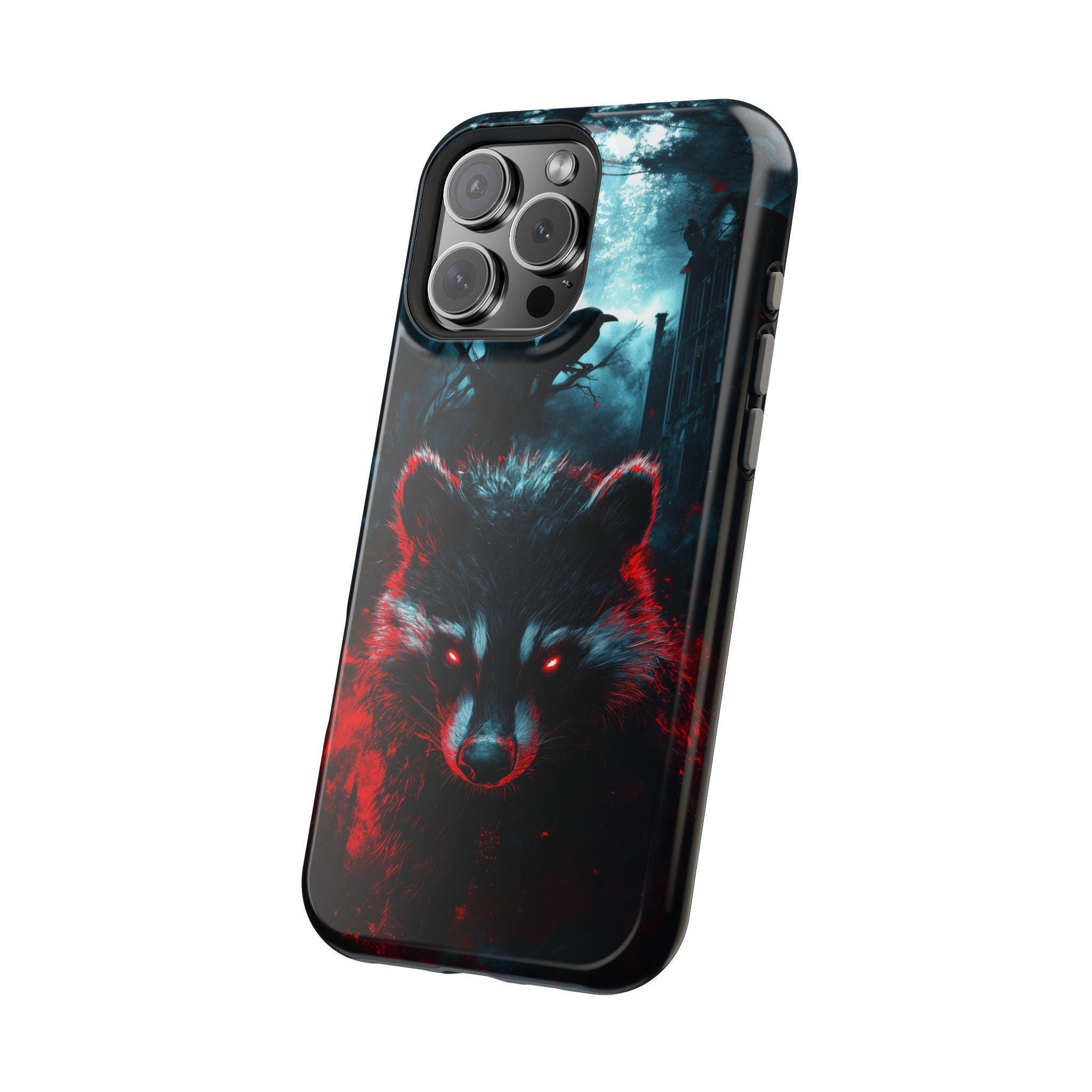 Dark Mysterious Honey Badger Red Eyes Phone Case: Iphone, Galaxy, Pixel ...