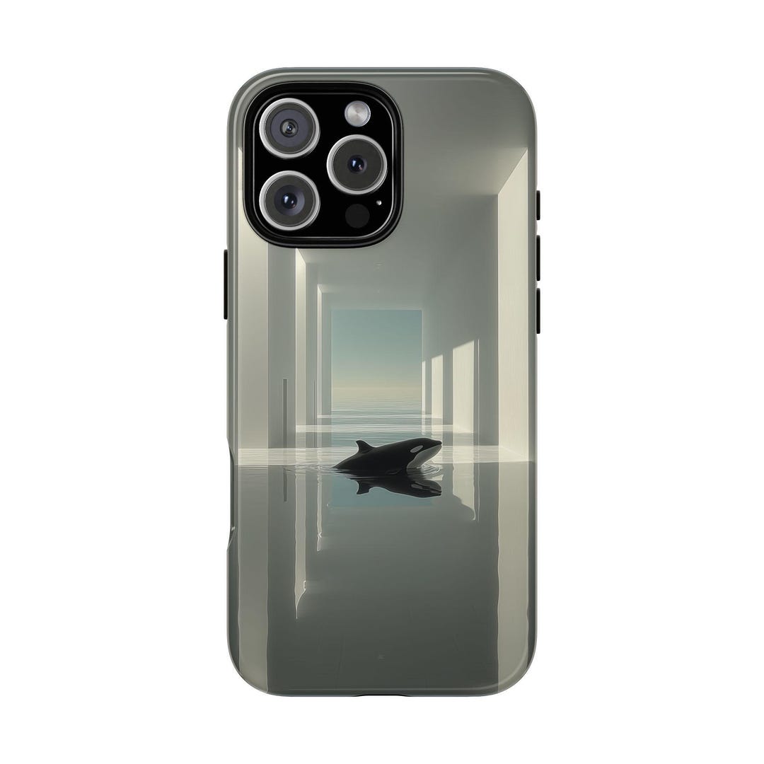Abstract Orca Killer Whale Light Room Phone Case - Lifetime Warranty - Etsy