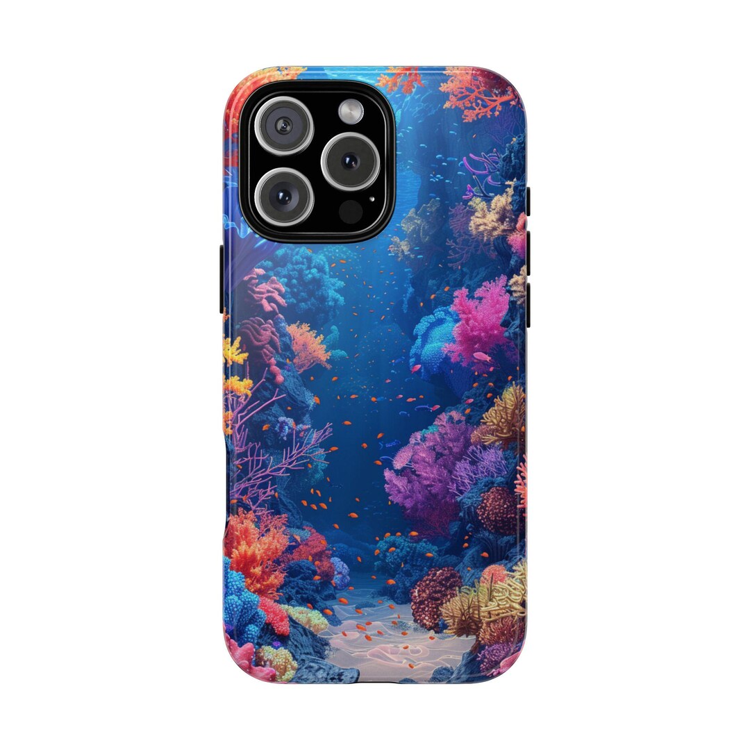 Blue Ocean Coral Reef Deep Sea Marine - Phone Case for iPhone 17 16 16e ...