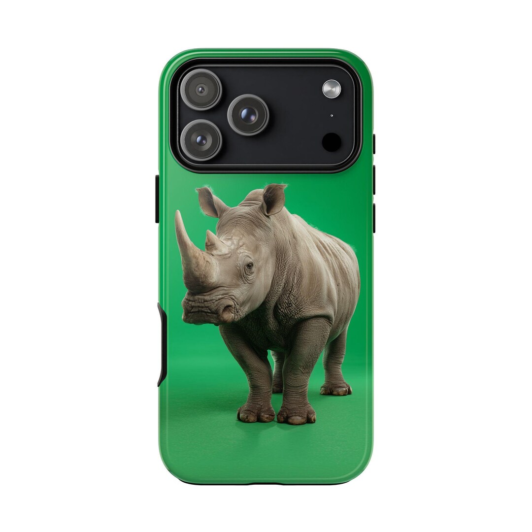 Rhinoceros Chroma Key Green Rhino Phone Case: iPhone | Galaxy | Pixel ...