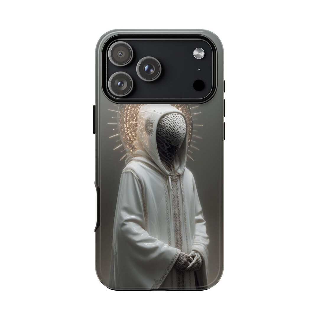 Spectral Tempest Shimmering White Cloak Art Phone Case: Personalized ...