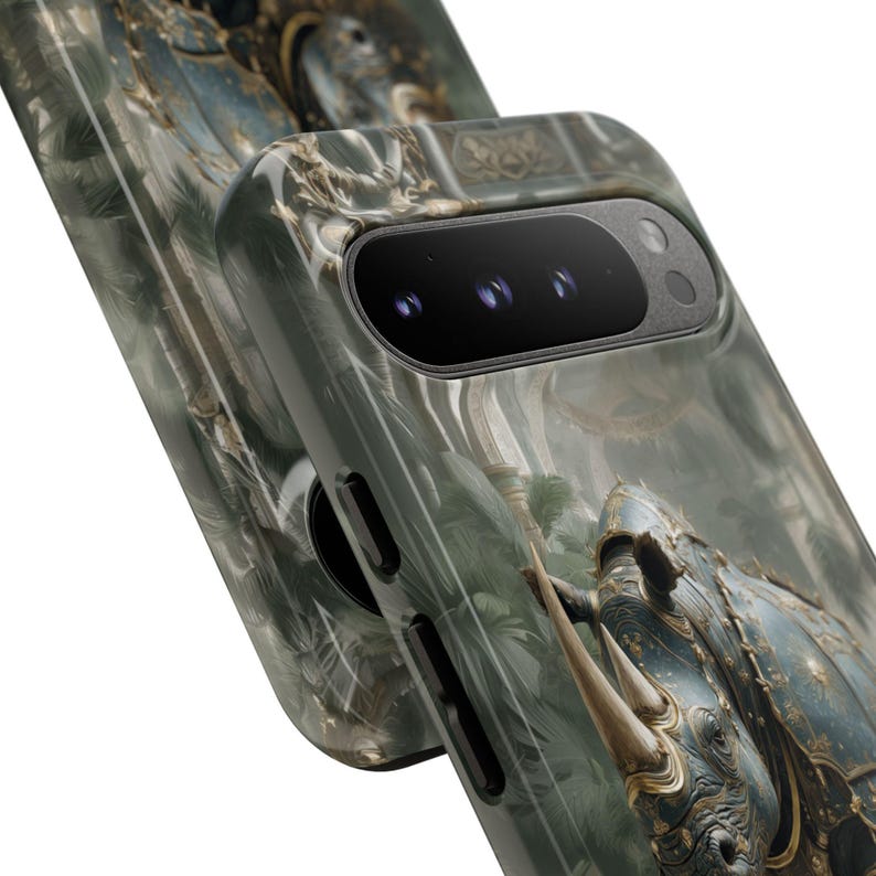 Rhino Jade Gold Armor Phone Case | Tough or Slim | Lifetime Warranty - Etsy