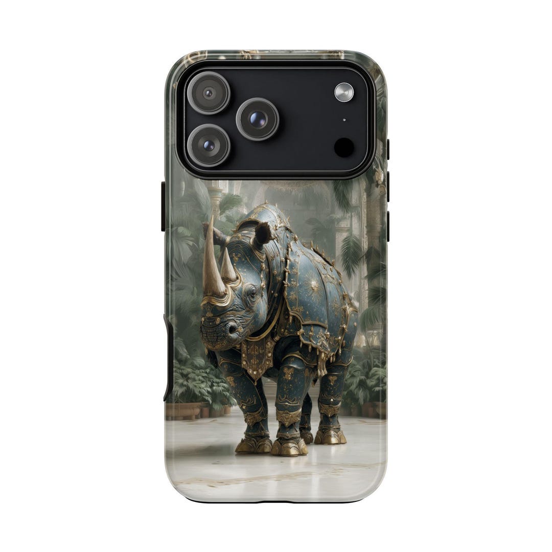 Rhino Jade Gold Armor Phone Case | Tough or Slim | Lifetime Warranty - Etsy