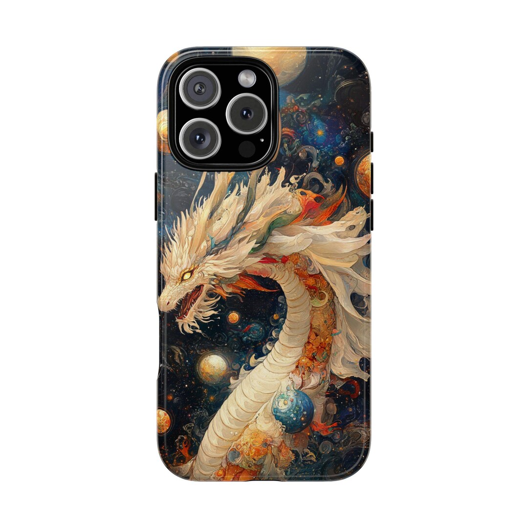Majestic Dragon Planetary Celestial Universe Phone Case for iPhone 16 ...