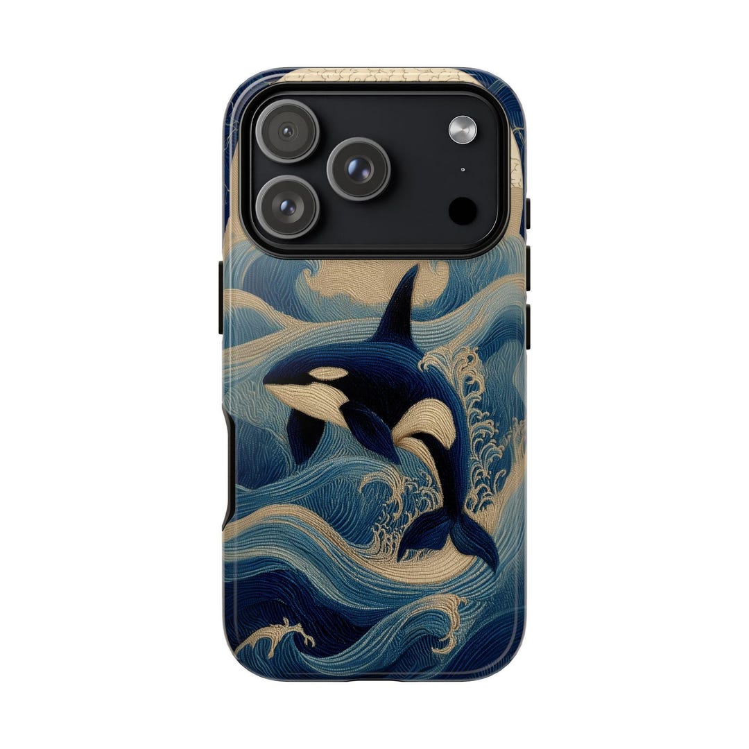 Brushed Sumi-e Orca Killer Whale Armor Phone Case: Iphone, Galaxy ...