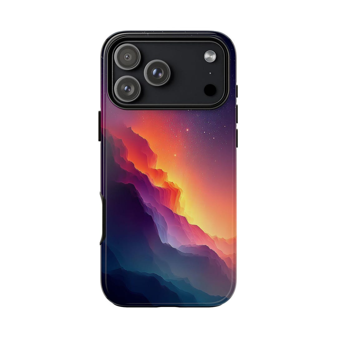 Nebula Clouds Purple Orange Stars Phone Case for iPhone Galaxy Pixel ...