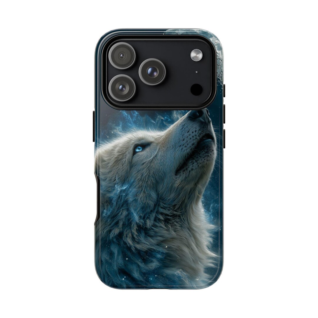 Mystic Wolf Blue Moon Night Phone Case for Iphone, Samsung Galaxy ...