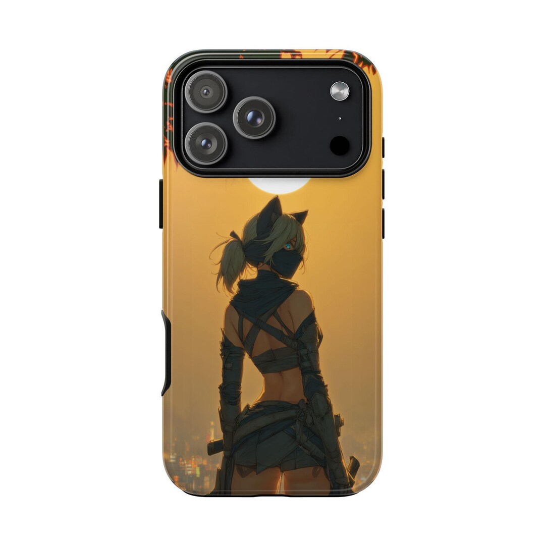 Iphone, Galaxy, Pixel - Nekomimi Ninja Cat Girl Anime Warrior Phone ...