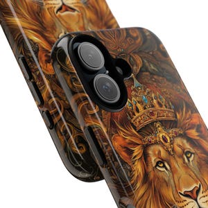 Powerful Regal King Lion Crown Phone Case: Iphone, Galaxy, Pixel ...