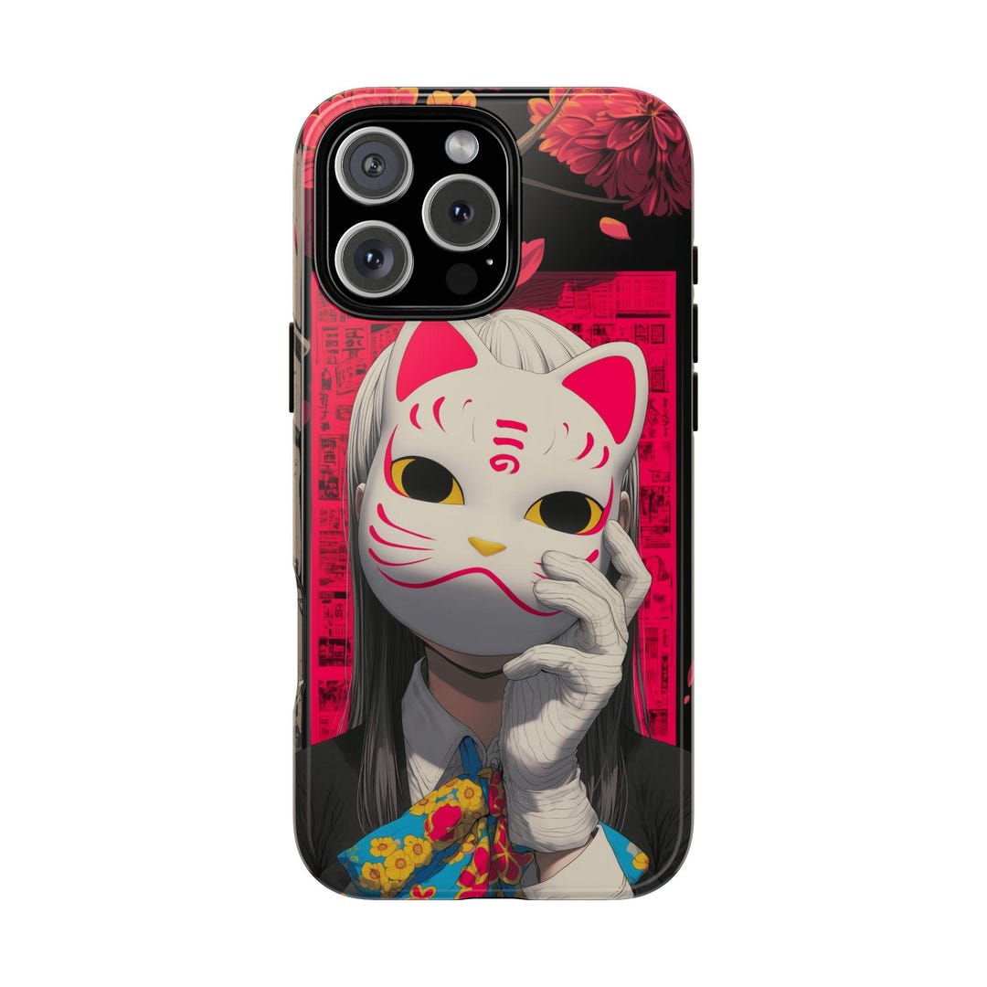 Lifetime Warranty - Kitsune Mask Anime Girl Artwork - Phone Case for ...