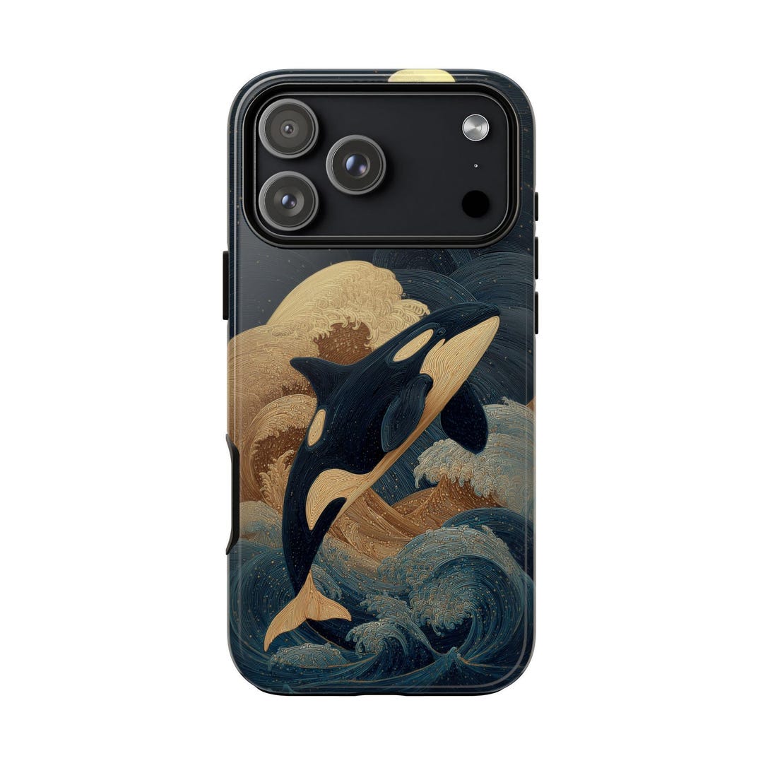 IPhone | Galaxy | Pixel - Phone Ink Case - Midnight Orca Killer Whale ...