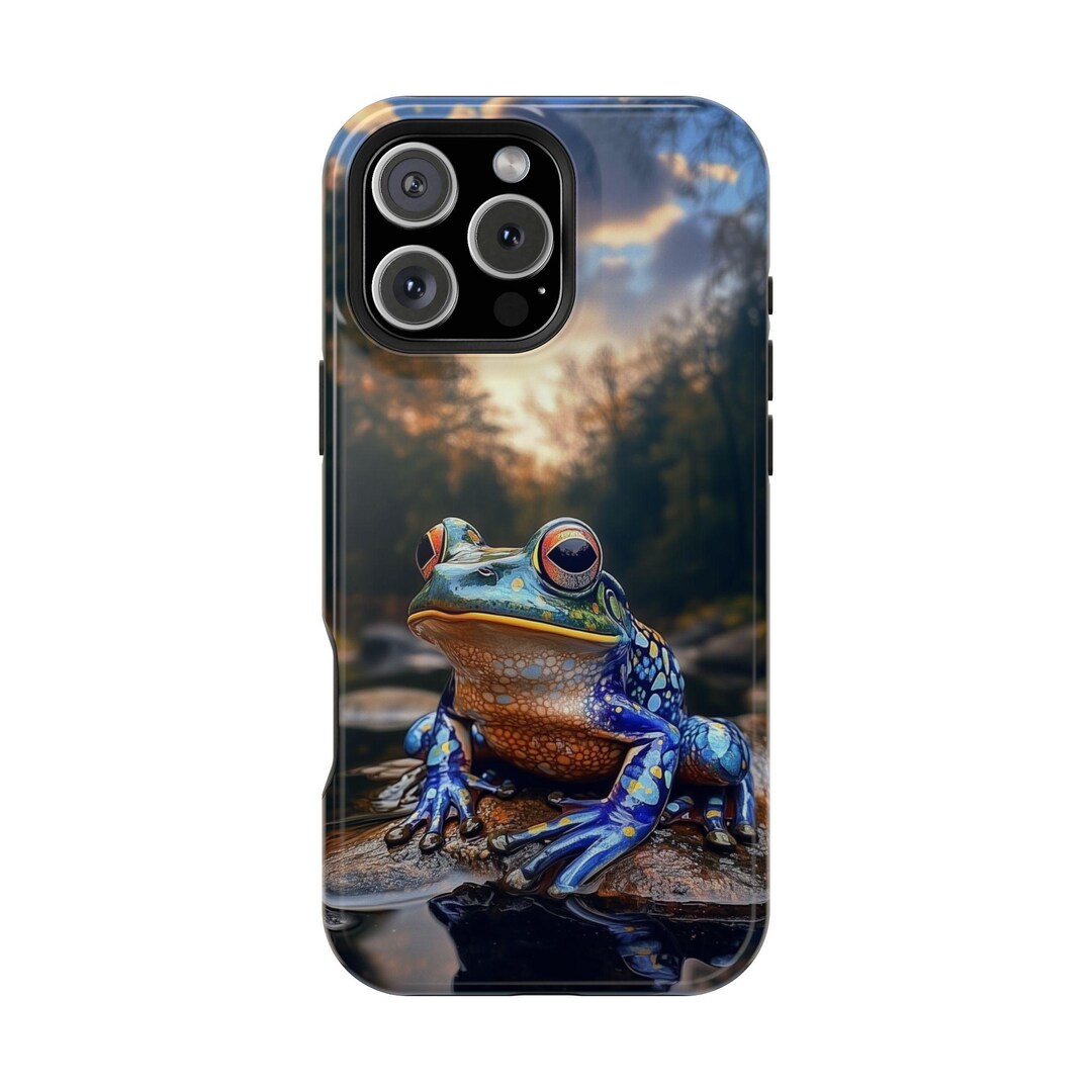 Blue Frog Oil Painting Artistic Froggy - Phone Cover Case for iPhone ...