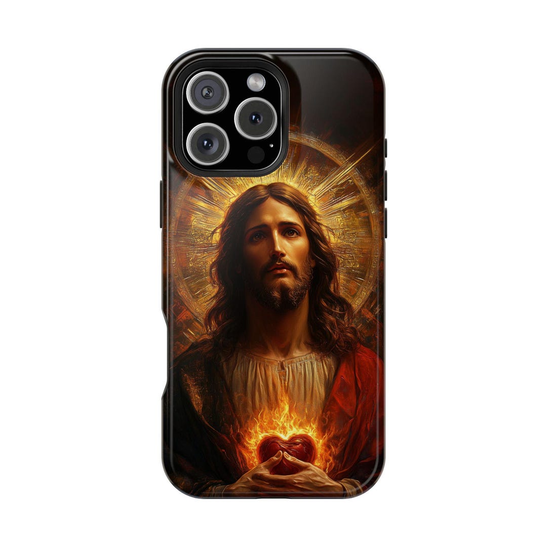 Jesus Christ Sacred Heart Radiant Glow Phone Case: Iphone, Samsung ...