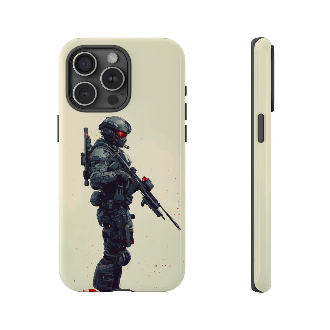 High Tech Swat Soldier Military Armor Phone Case: Iphone, Galaxy, Pixel ...