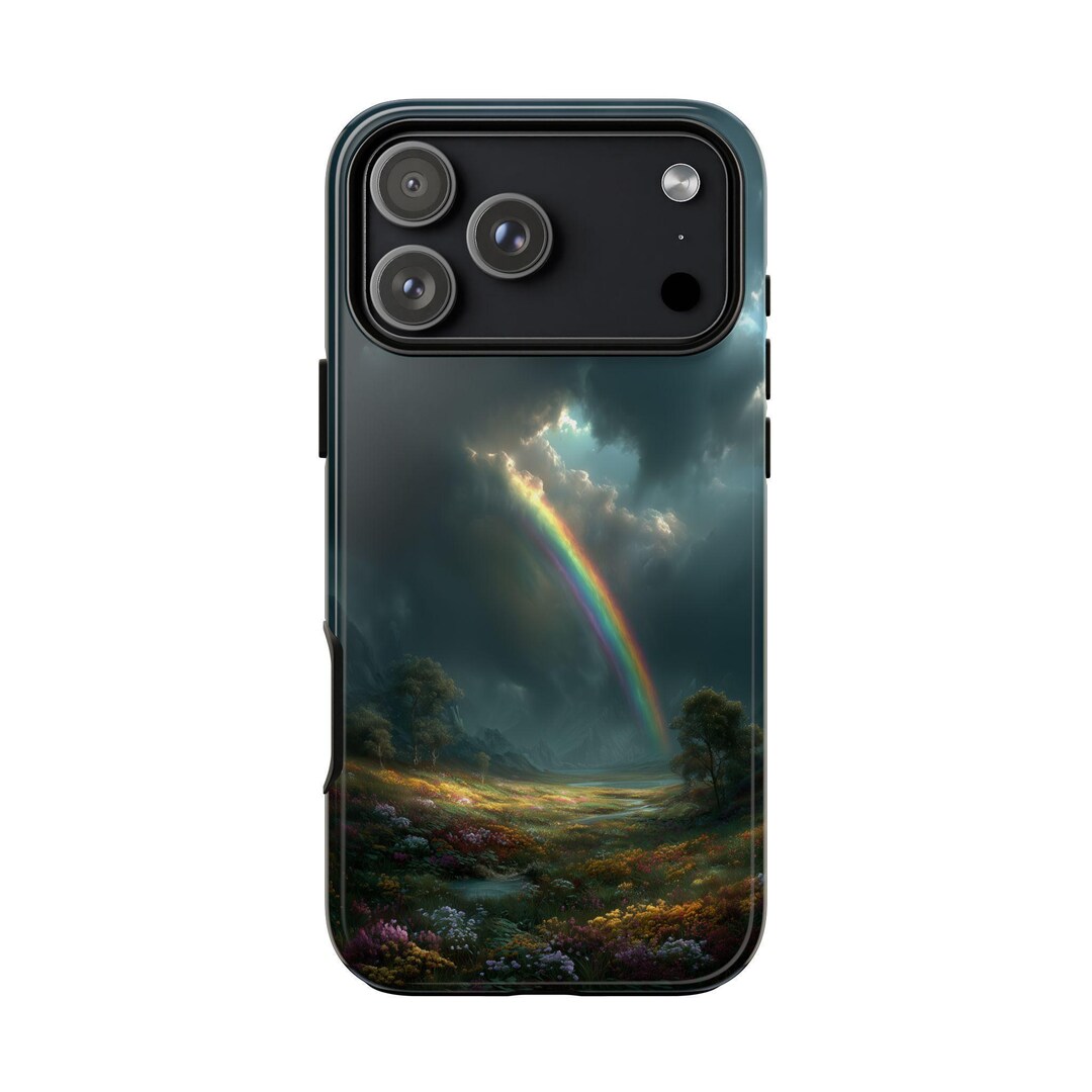 Magical Rainbow Storm Clouds Nature Scene Phone Case: Iphone, Galaxy ...