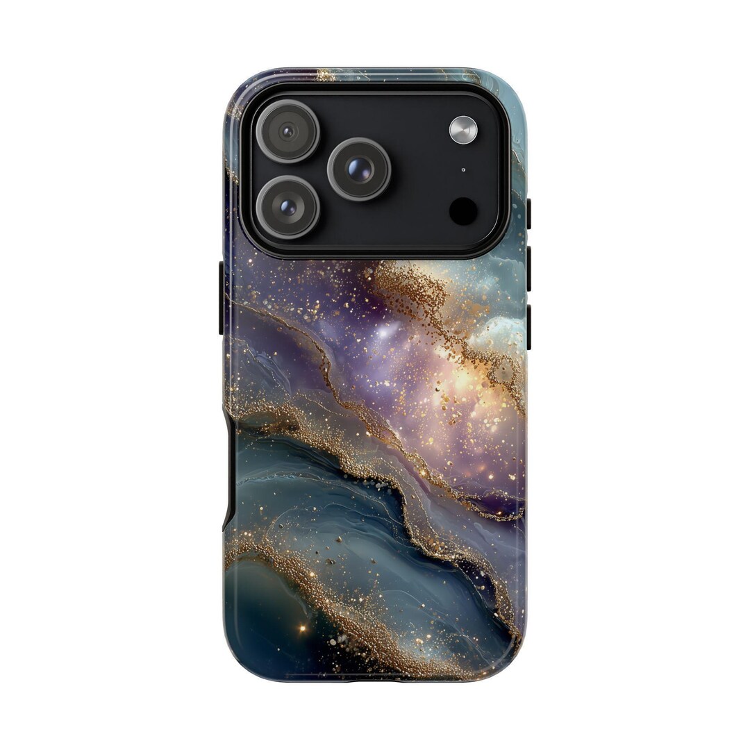 Nebula Marble Vibrant Purple Aqua Blue Phone Case: Iphone, Galaxy ...
