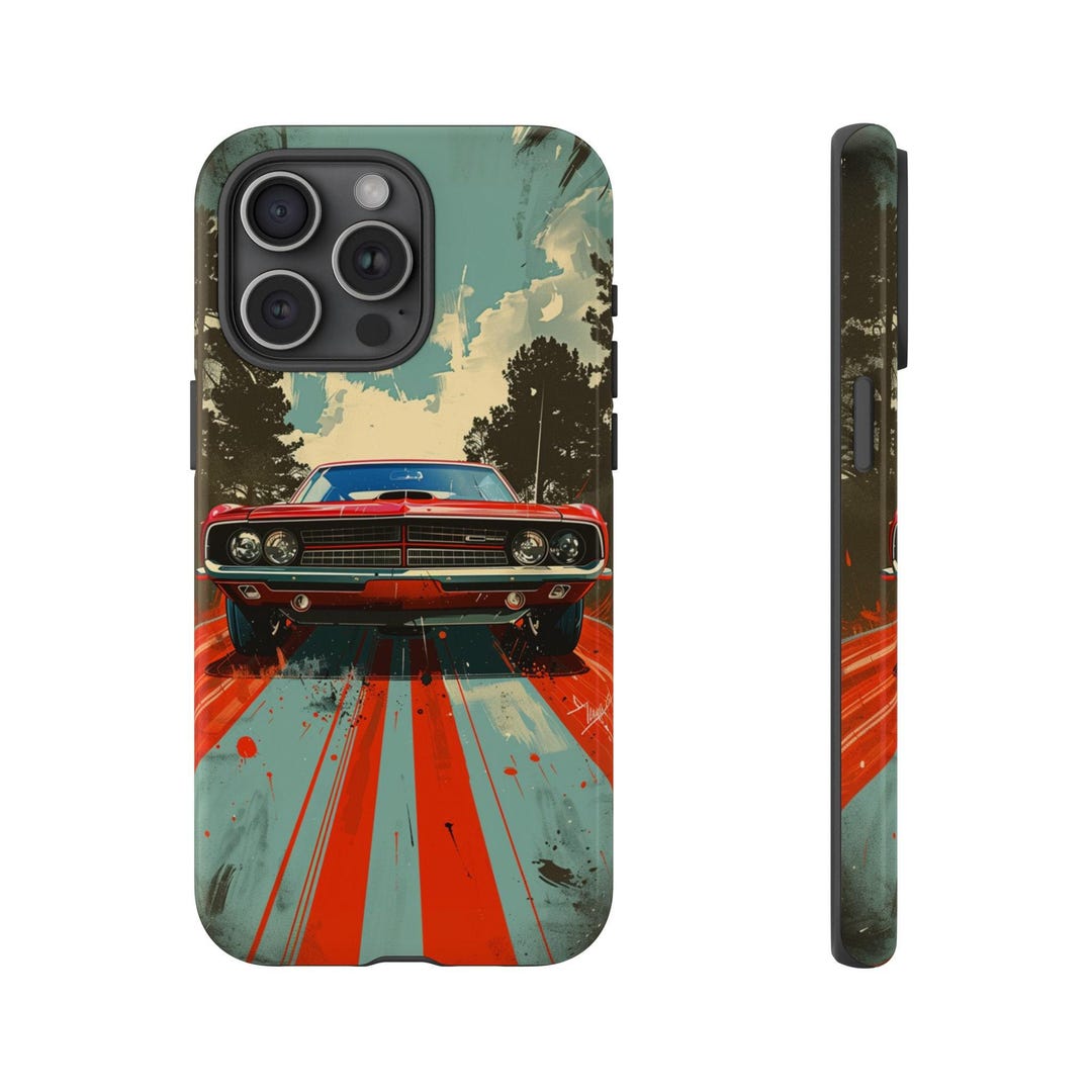 Classic Muscle Car Retro Vector Phone Case: iPhone | Galaxy | Pixel ...