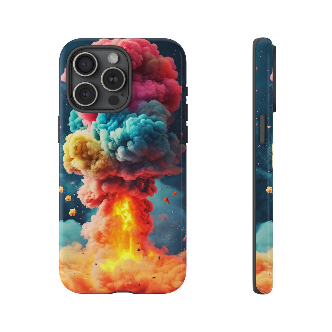 Colorful Rainbow Smoke Bomb Phone Case Iphone, Samsung Galaxy, Pixel ...