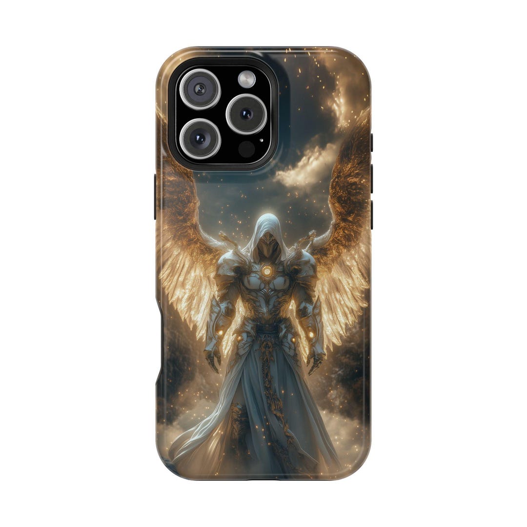 Seraphic Knight Golden Archangel Warrior Phone Case: Iphone, Samsung Galaxy, Pixel - Lifetime ...