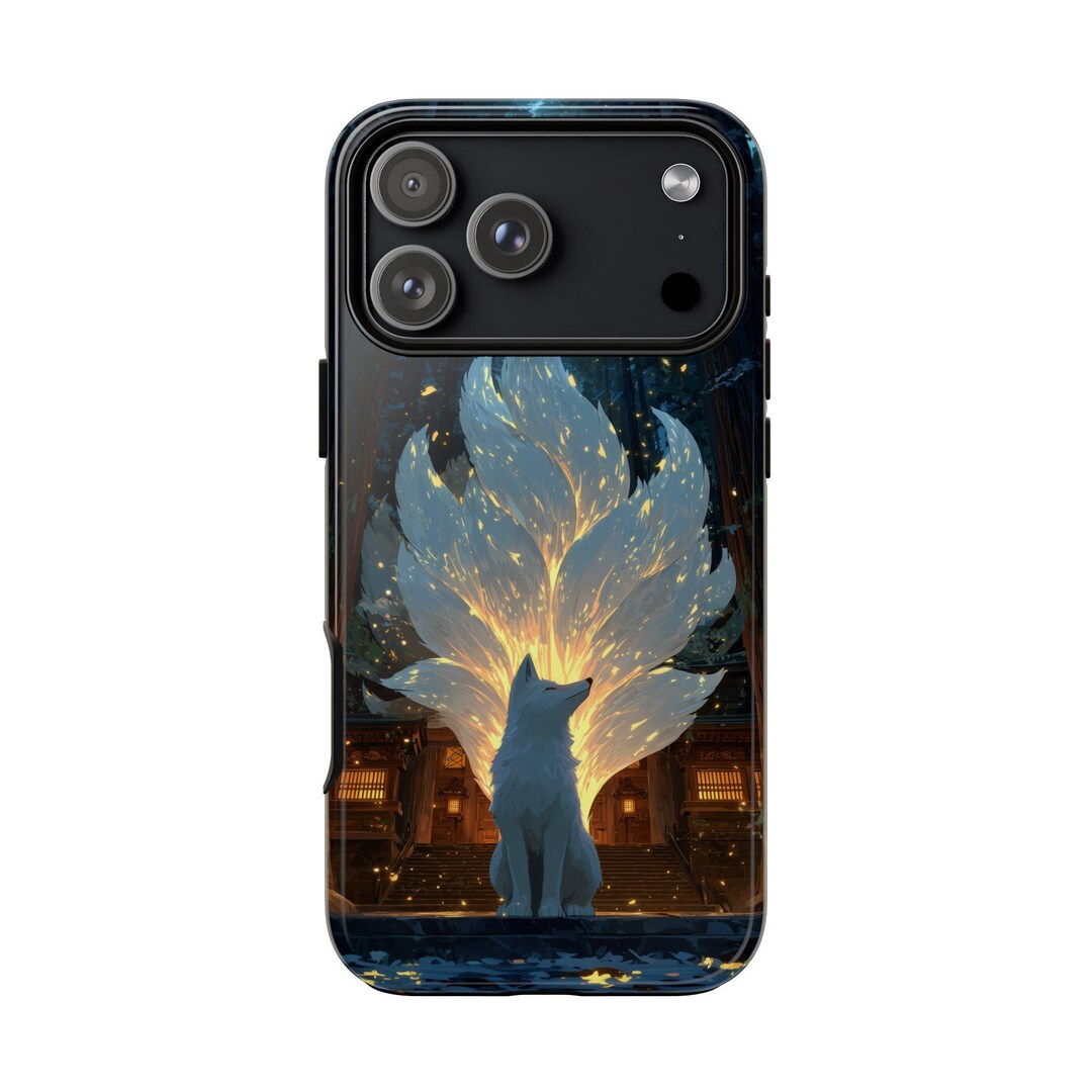 Mystical Fox Spirit White Tails Glow Phone Case - iPhone | Galaxy ...