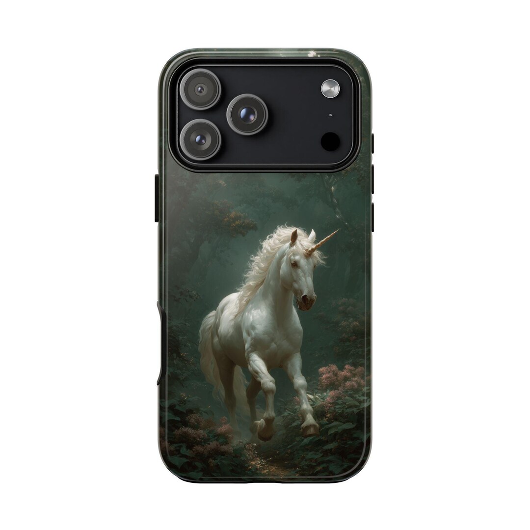 White Unicorn Enchanted Forest Phone Case | iPhone Galaxy Pixel ...
