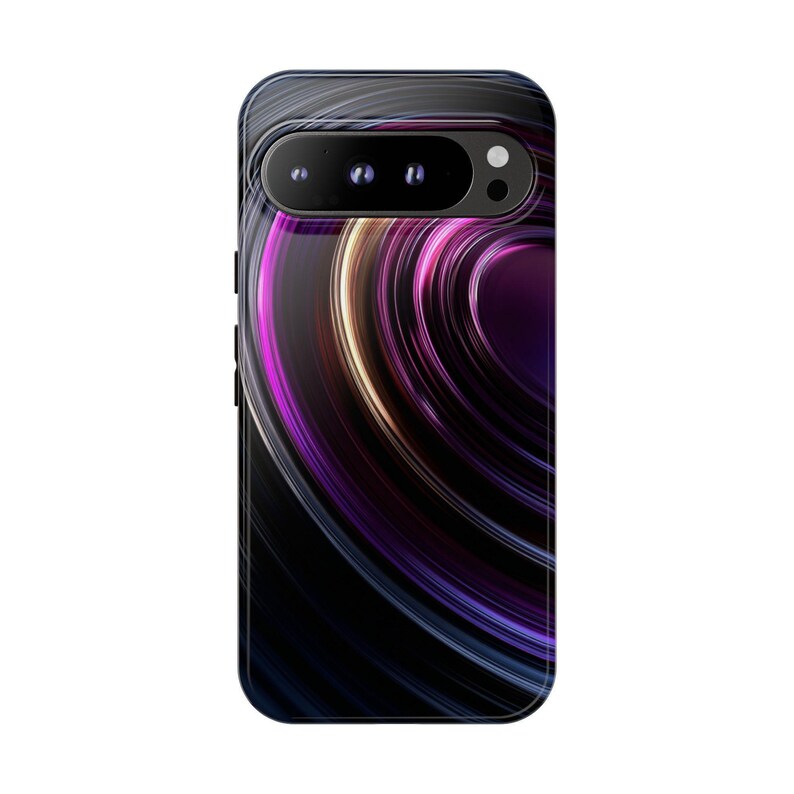 Deep Purple Concentric Circle Pattern Phone Case - Personalized ...