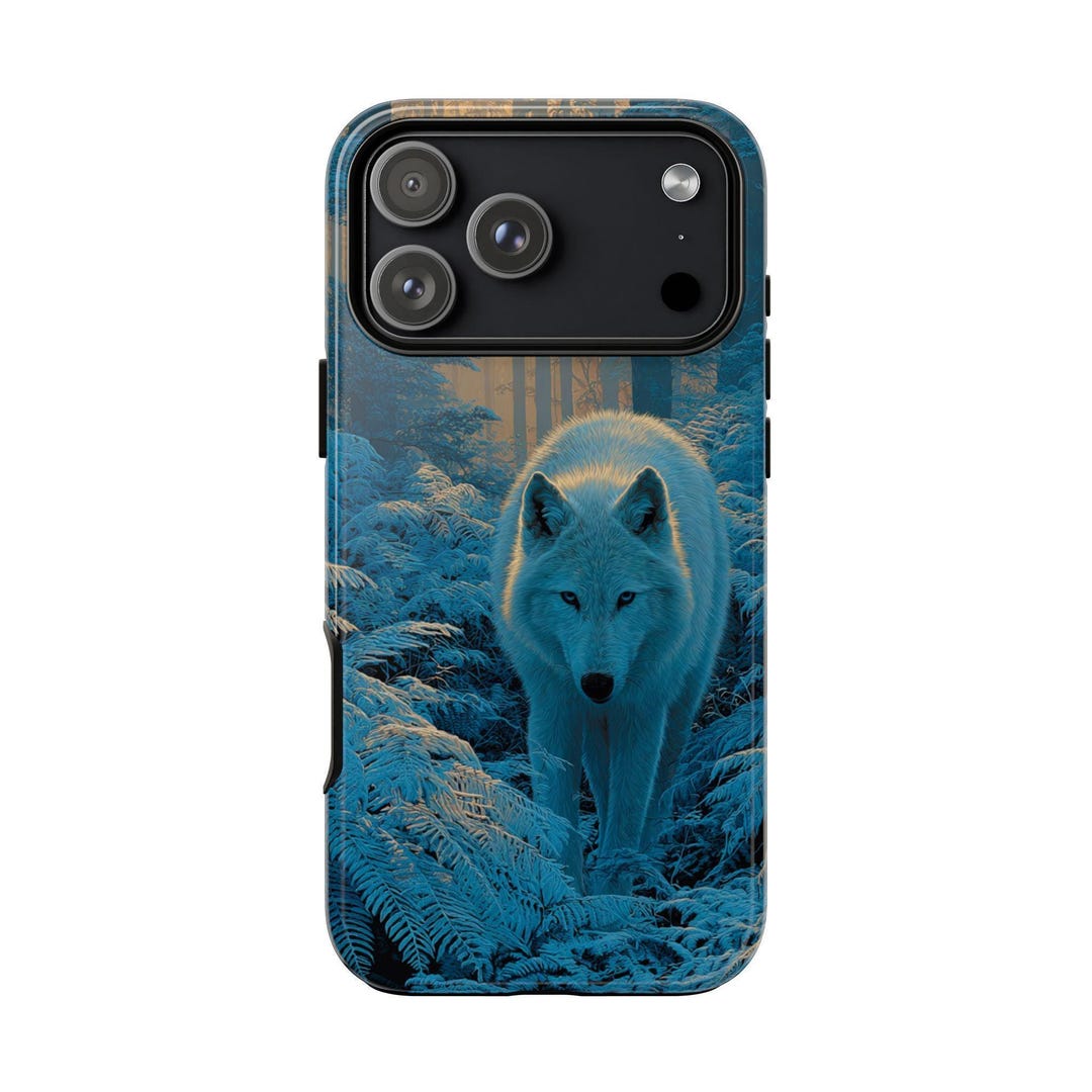 White Wolf Winter Boreal Forest Phone Case | Tough Slim Cover: iPhone ...