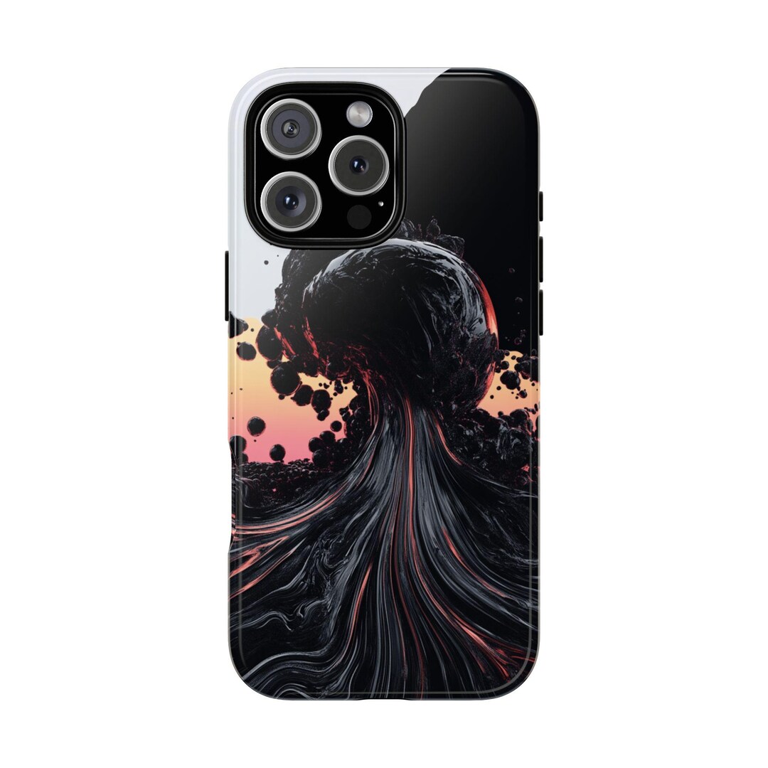 Obsidian Liquid Sphere Flow 3D Oil Phone Case: Iphone, Galaxy, Pixel ...