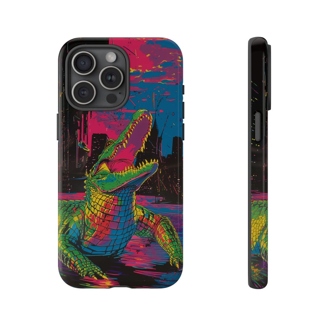 Retro Alligator Art Crocodile Croc Phone Case for Iphone, Galaxy, Pixel ...
