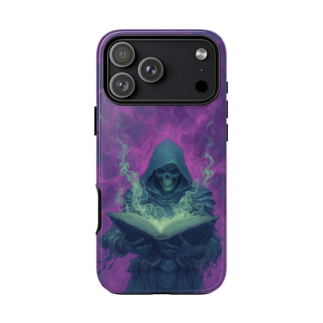 Skeleton Mage Spell Book Magic Phone Case: Personalized, Wireless ...