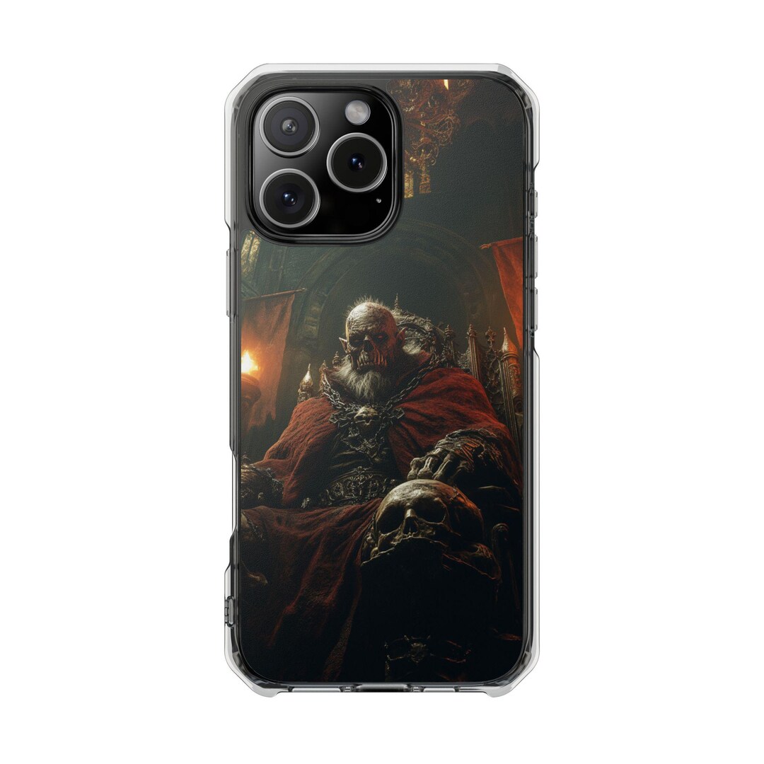 Orc King Old Skull Throne Cover Flexible TPU Phone Case for iPhone 16 ...