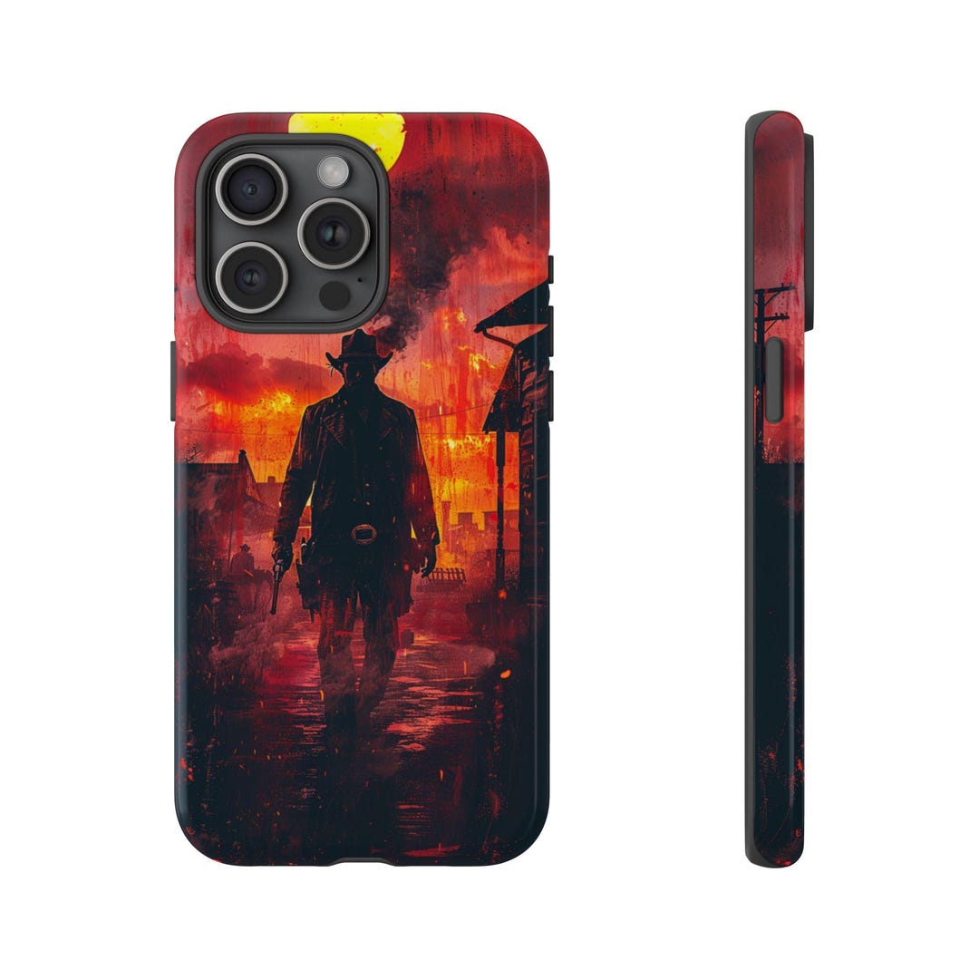 Cowboy Western Cowboy Rustic Town Phone Case for iPhone 16 16e 15 14 13 ...