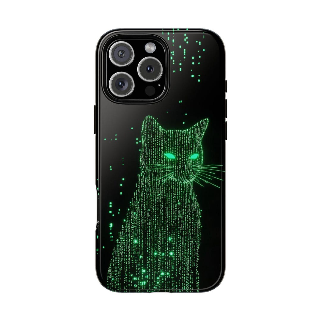 Matrix Cat Green Digital Code Custom Cover Phone Case: iPhone | Samsung ...
