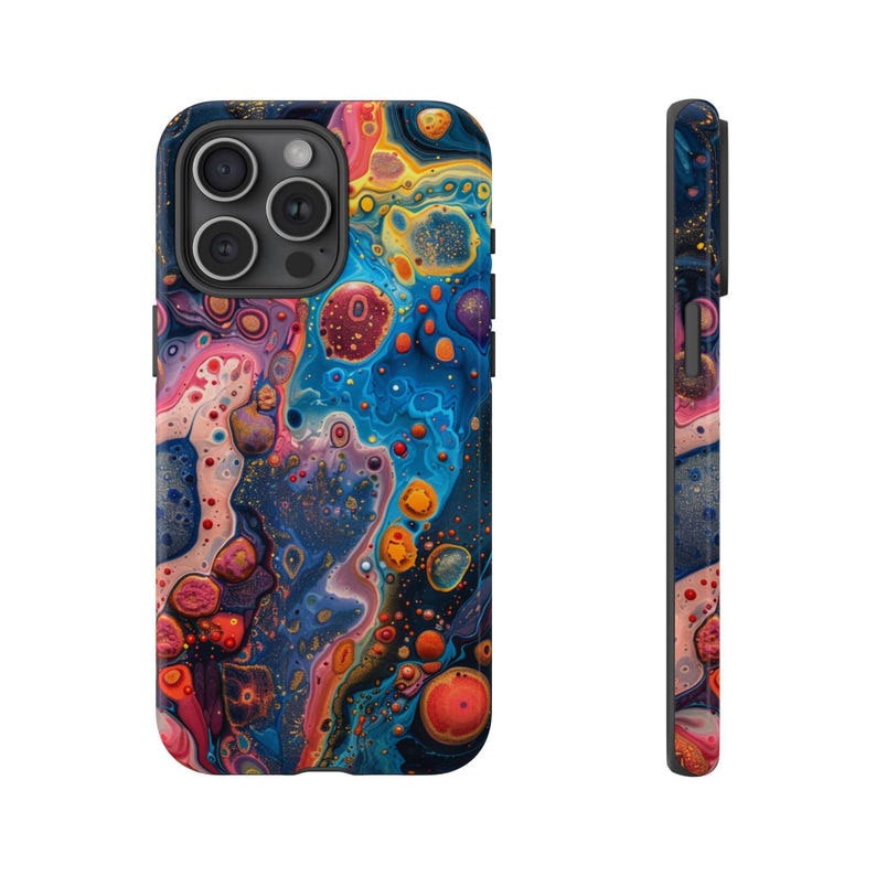 Iphone, Galaxy, Pixel - Dynamic Pink Blue Abstract Hydro Dip Pattern ...