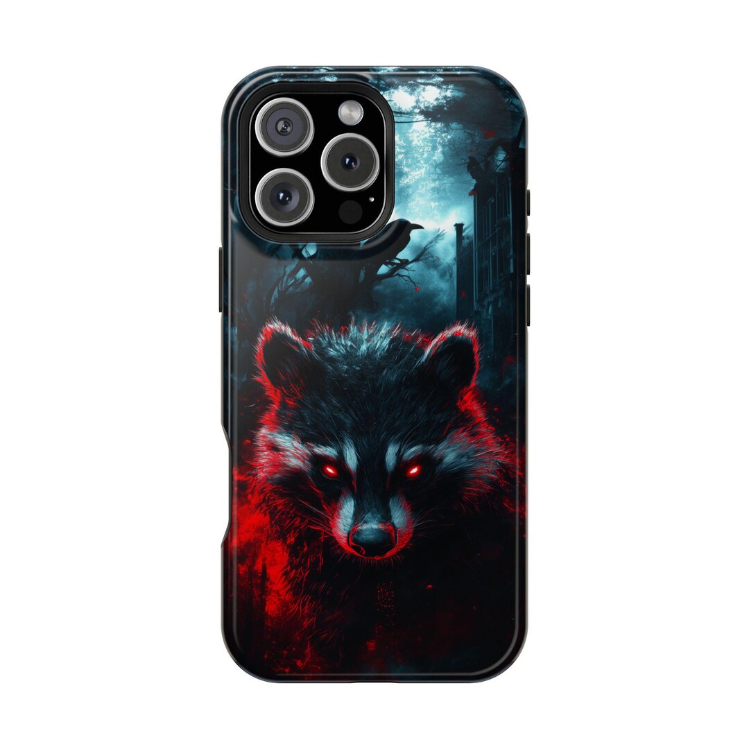 Phone Ink - Dark Mysterious Honey Badger Red Eyes - Tough Case for ...