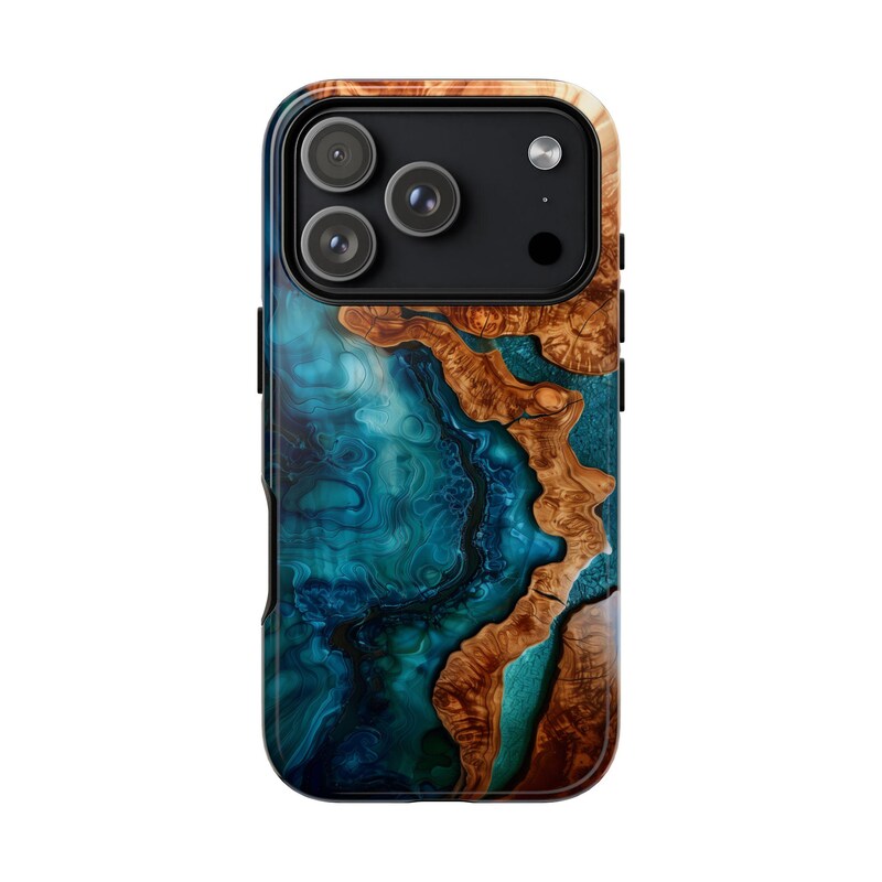 iPhone 17 Teal Resin Case - Etsy
