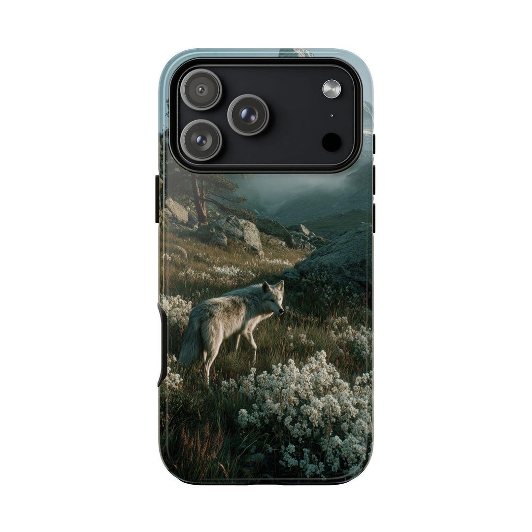 Alpine Wolf Mountain Wilderness Phone Case for iPhone Galaxy Pixel ...