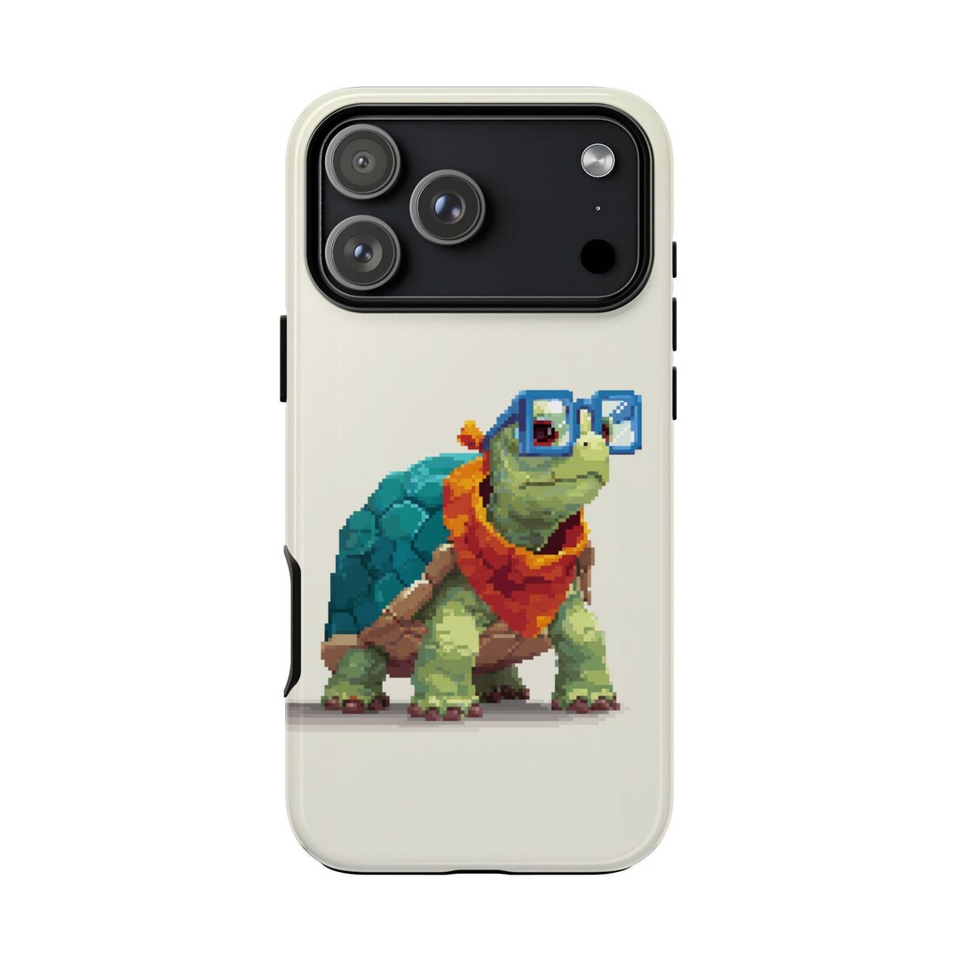 8-bit Turtle Nerdy Glasses | Phone Ink Custom Case: Iphone, Samsung ...