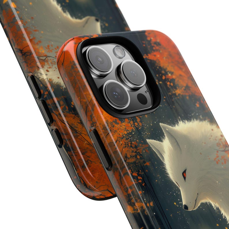 Arctic Fox Girl Moon Forest Art Phone Case, Personalized, Wireless ...