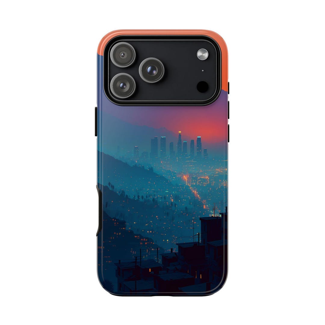 Hollywood Hills LA Neon Sunset Phone Case: Iphone, Galaxy, Pixel ...