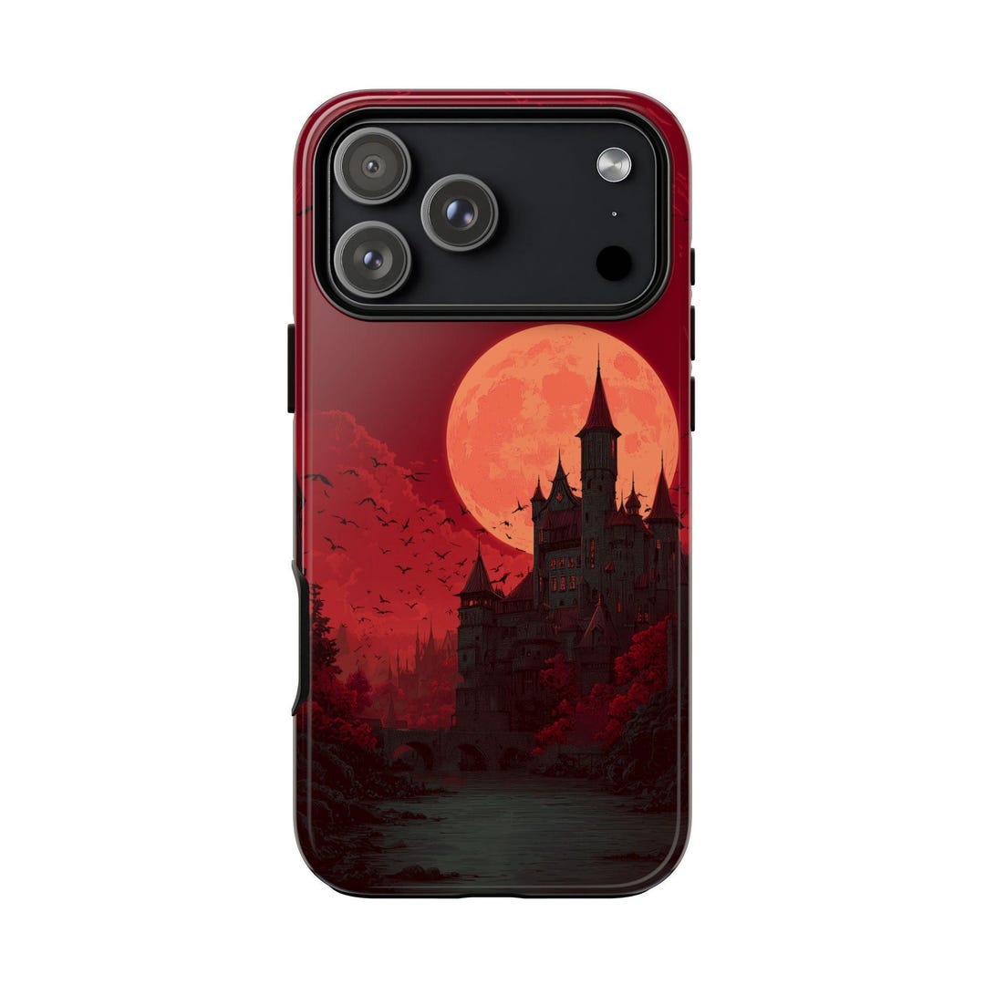 Ancient Castle Mantion Blood Red Sky Phone Case for iPhone 17 Pro Max ...