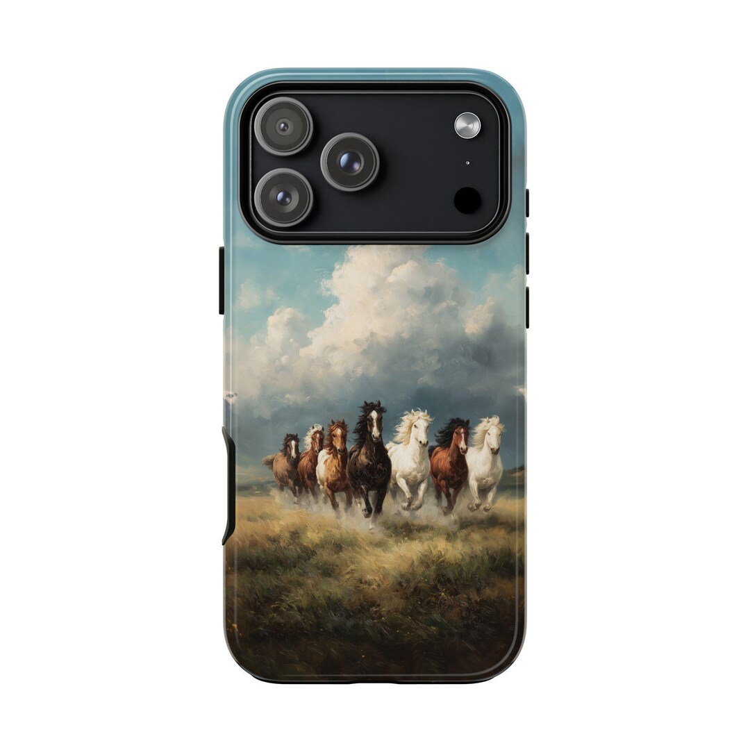 Horse Herd 18th Century Art Style Phone Case for iPhone Galaxy Pixel ...