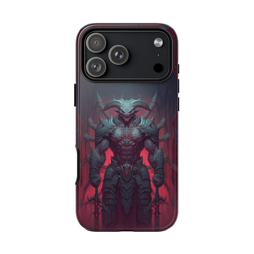 Demon Monster Warrior Gothic Red Glow | Phone Ink Case: Personalized ...