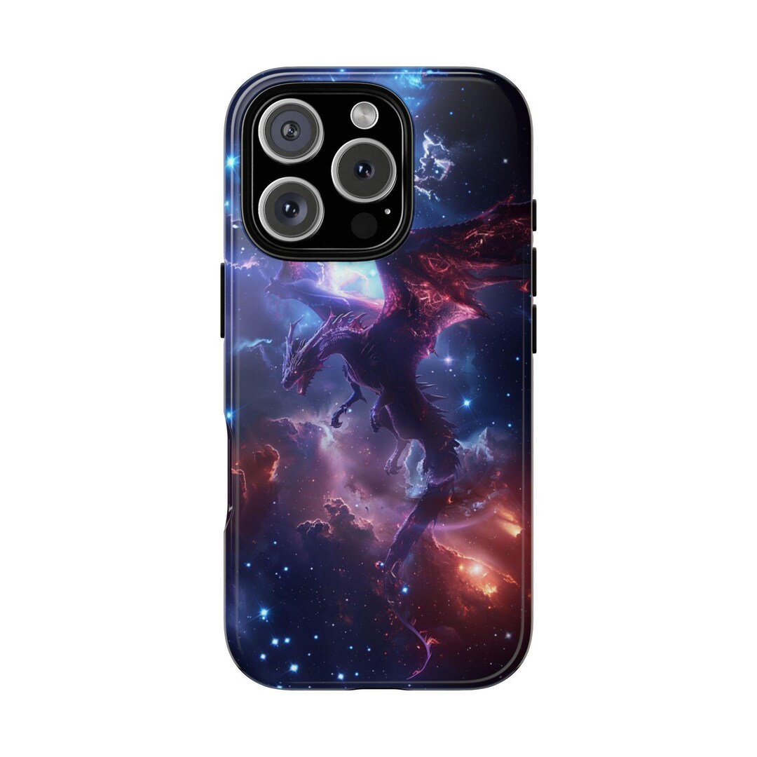 Nebula Dragon Soaring Universe Phone Case for iPhone 17 17e 16 15 14 ...