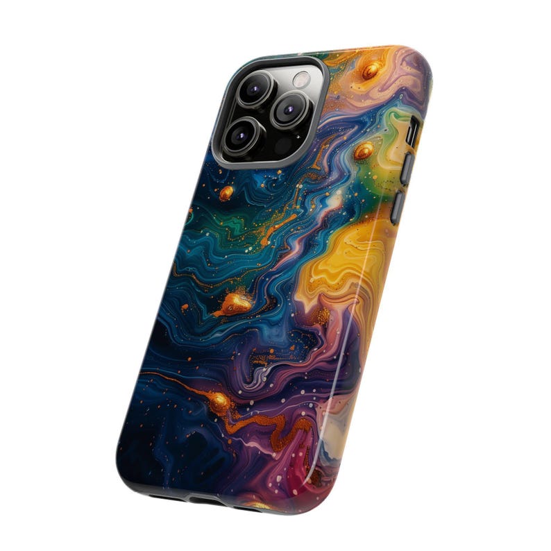 Vivid Blue Resin Marble Hydro Dip Phone Case | Iphone, Galaxy, Pixel ...