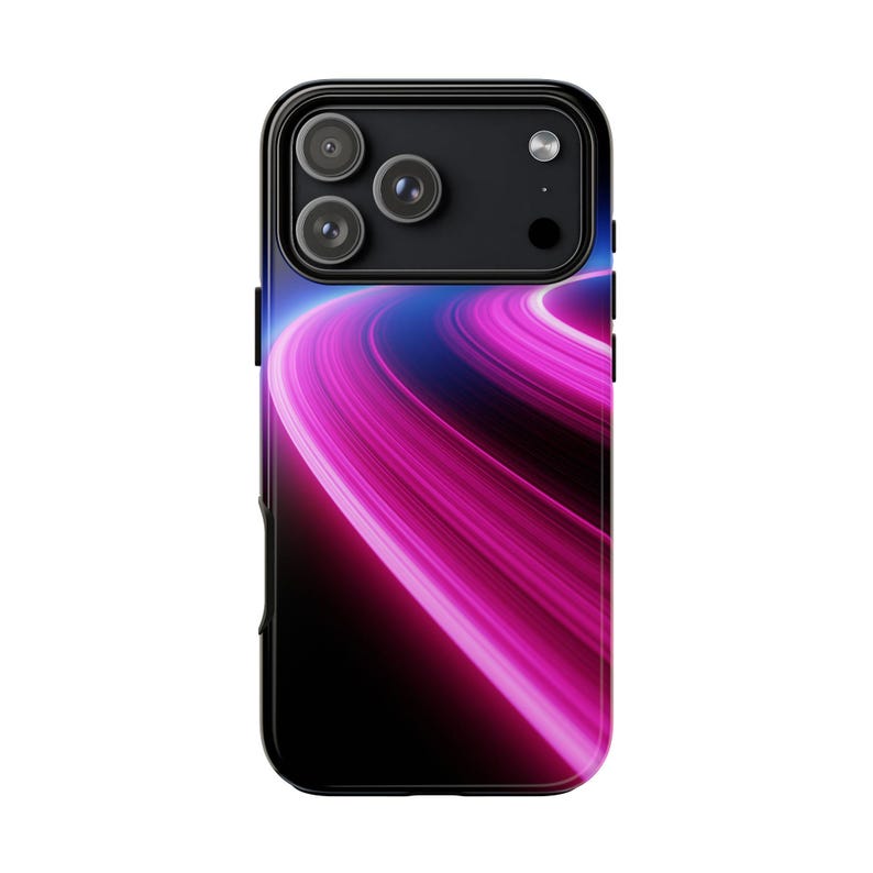 Hot Pink Magenta Speed Wave Lines Custom Phone Case – Iphone, Samsung ...