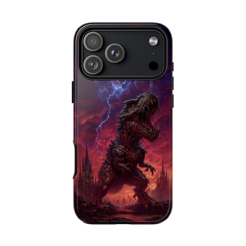 Thunderous T-rex Dinosaur Horror Phone Case for Iphone, Samsung, Pixel ...