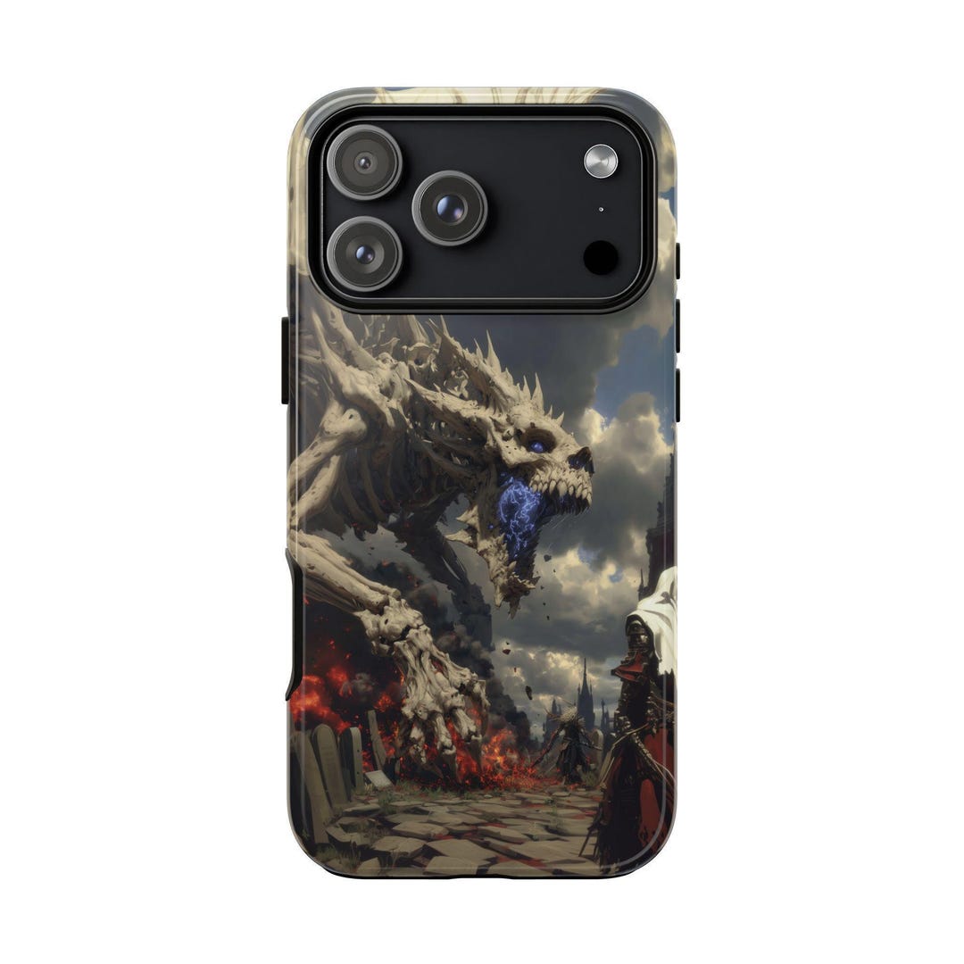 Skeletal Bone Dragon Monster Phone Case for iPhone 17 Pro Max 17e 16e ...