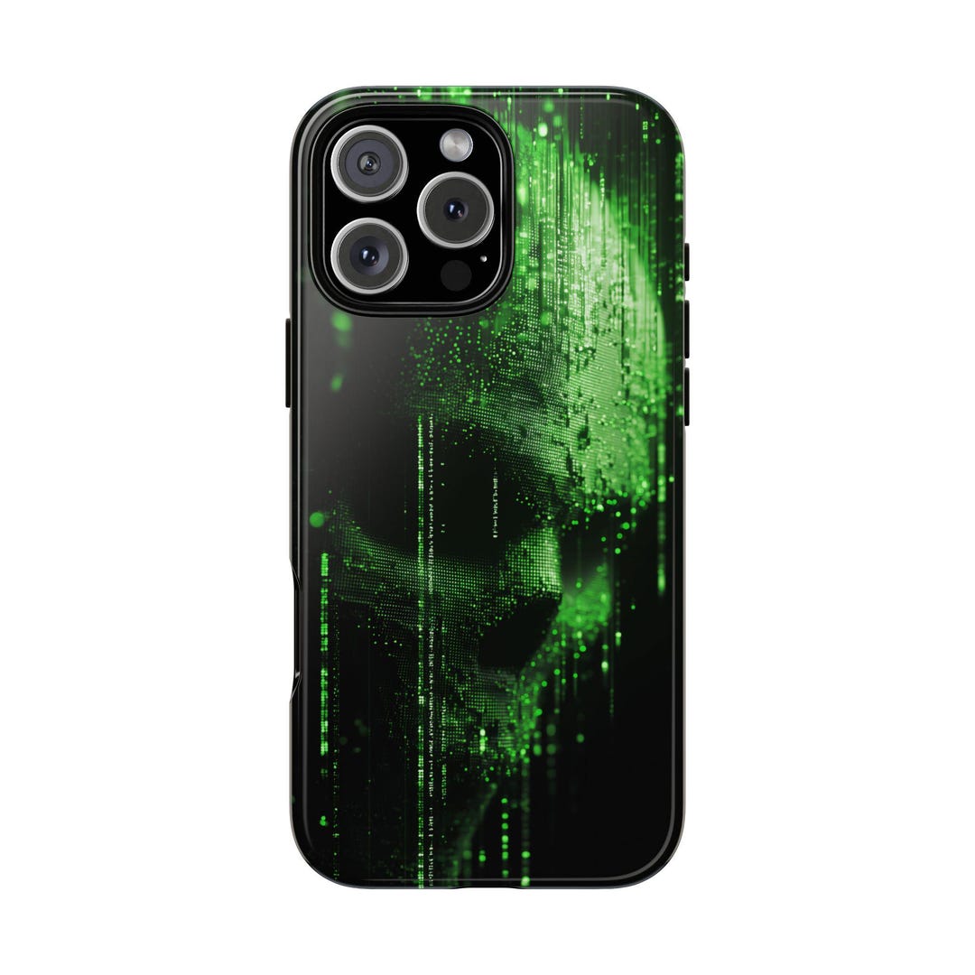 Matrix Skull Computer Hacker Code - Premium Shockproof Case for Iphone ...