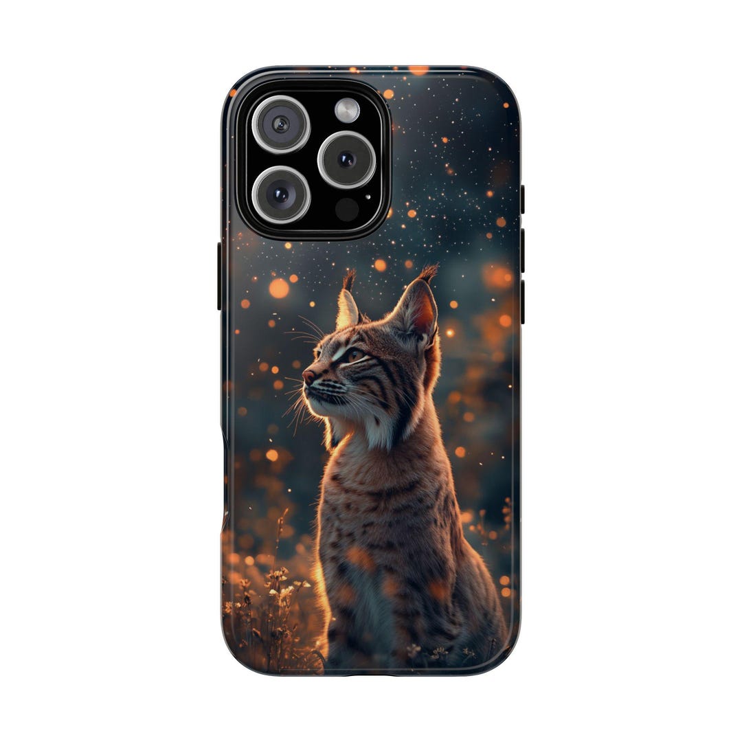 Phone Ink: Galaxy, Pixel, iPhone Case - Lynx Cat Majestic Cat Forest ...